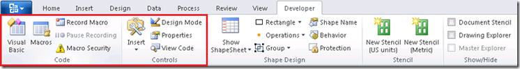 The Developer tab in Visio 2010 | Microsoft Community Hub