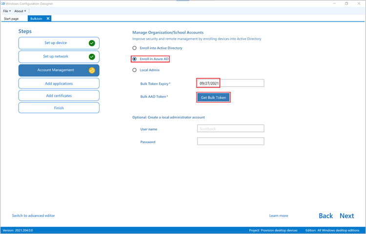 Bulk join a Windows device to Azure AD and Microsoft Endpoint Manager ...