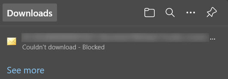 Ability to block all downloads but allow users to select Keep ...
