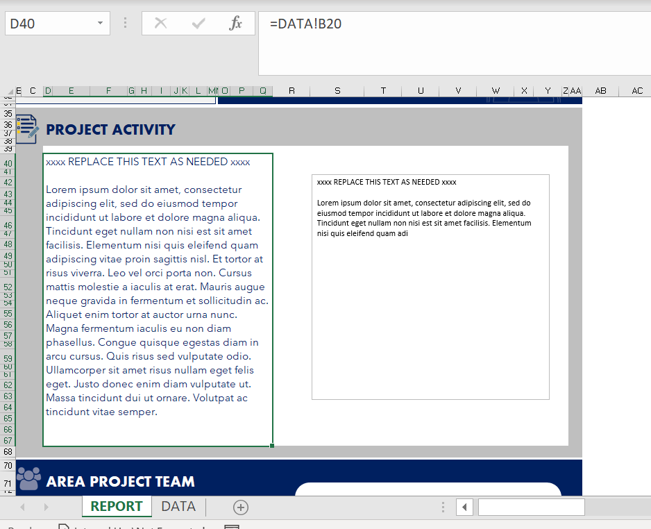 Excel Text Box - how to exact copy text & formatting to text box on ...