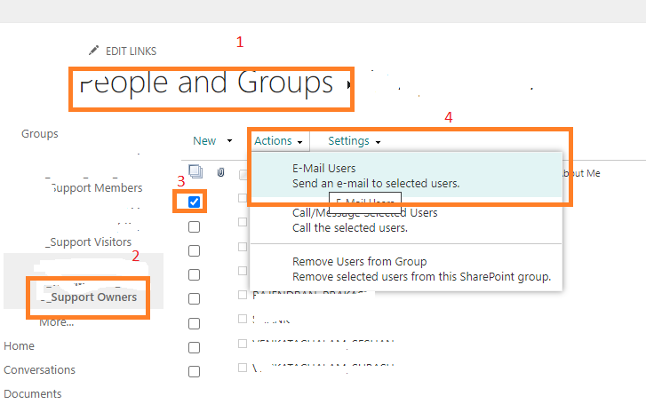 Send an Email to Selected users from SharePoint Group - Not working | Microsoft Community Hub