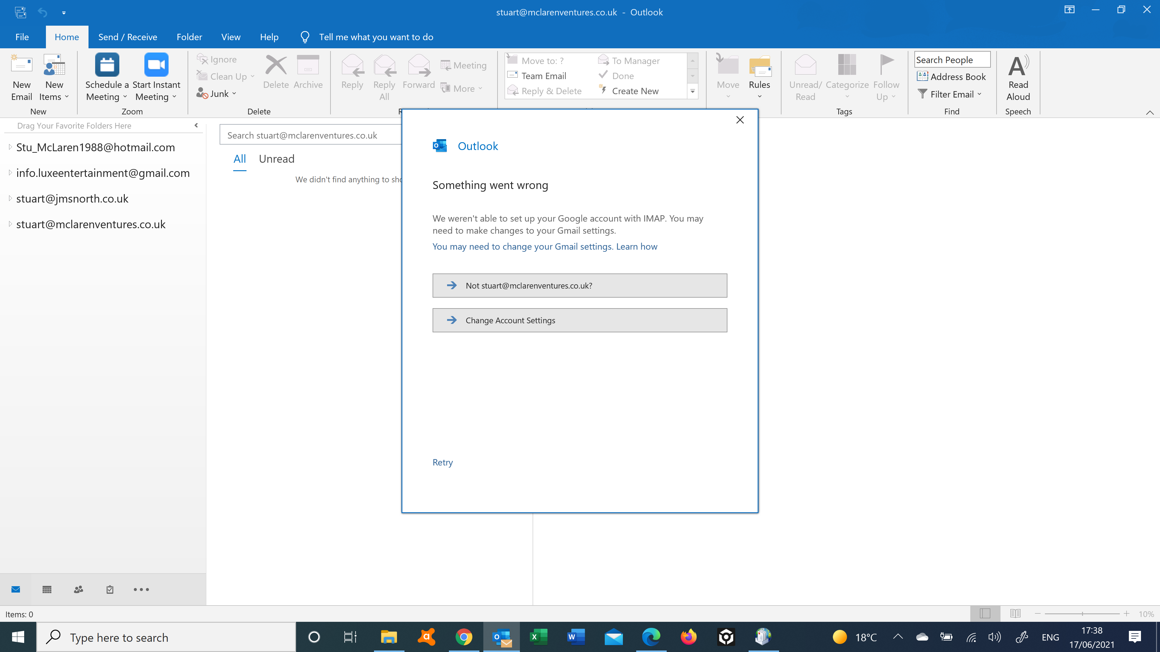 Cannot add my gmail account to MS Outlook 2019 at all | Microsoft Community Hub