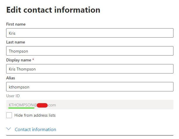 Need assistance changing a user email address from ALL CAPS to ...