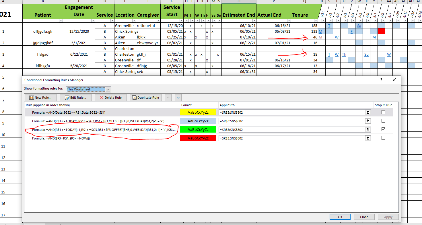 Conditional Formatting...yet another problem I can't solve | Microsoft Community Hub