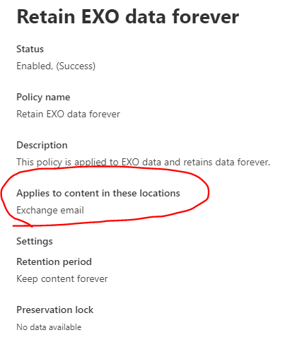 Exchange online retention policy affecting SharePoint & OneDrive ...