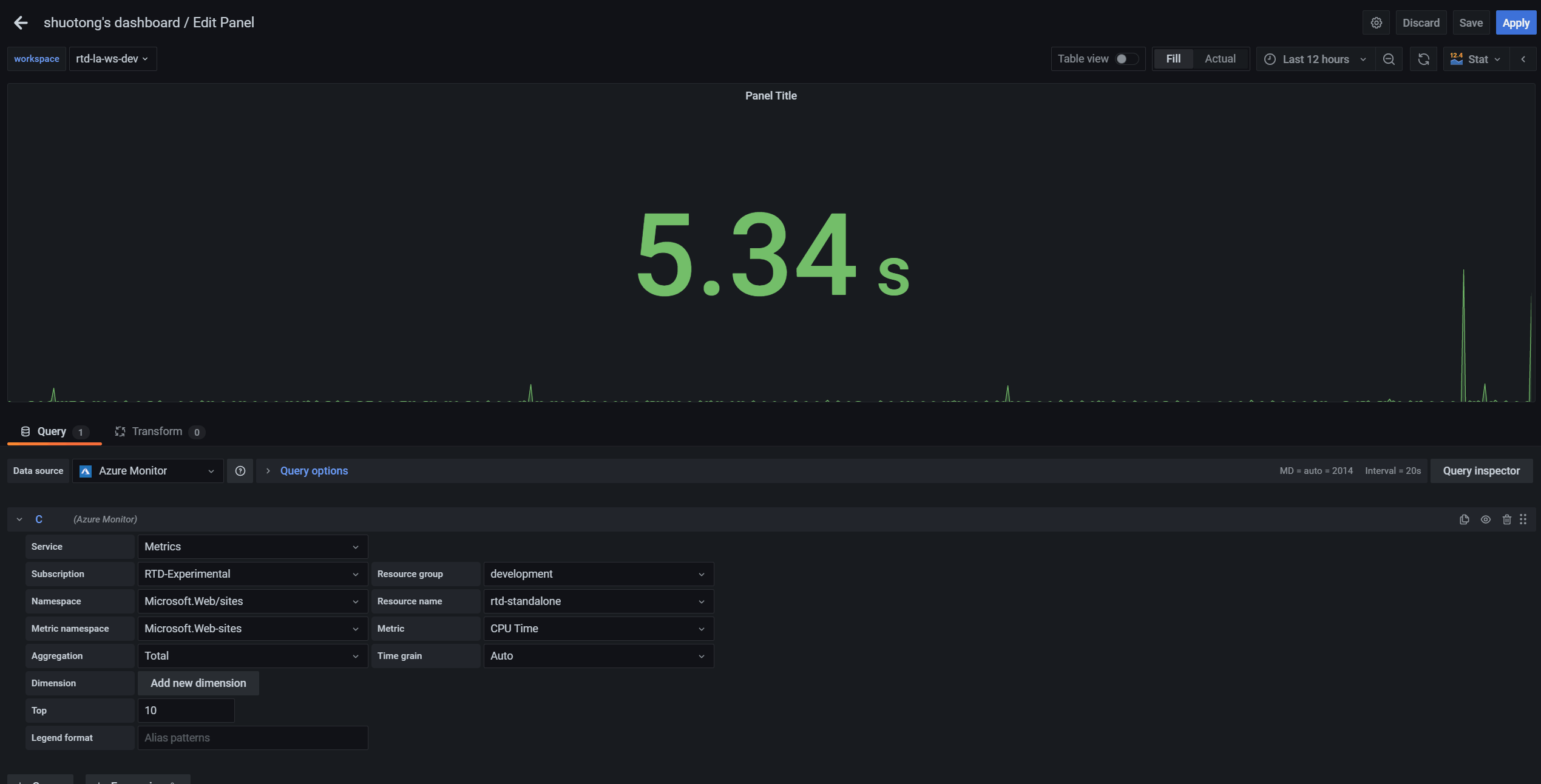 Added support for deep links to Azure Portal for Metrics from Grafana | Microsoft Community Hub