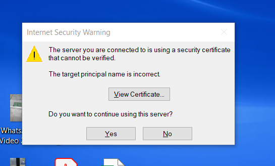 Internet security warning Outlook | Microsoft Community Hub