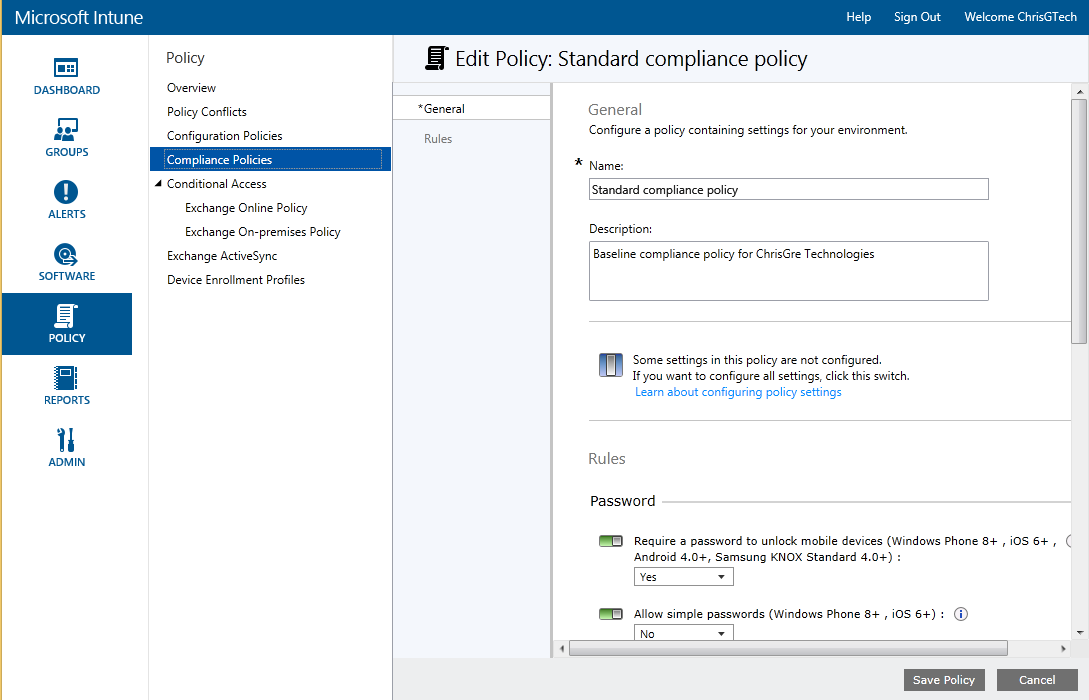 Conditional Access for Exchange Online using Microsoft Intune ...