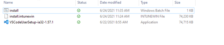 installing visual studio code via intune | Microsoft Community Hub