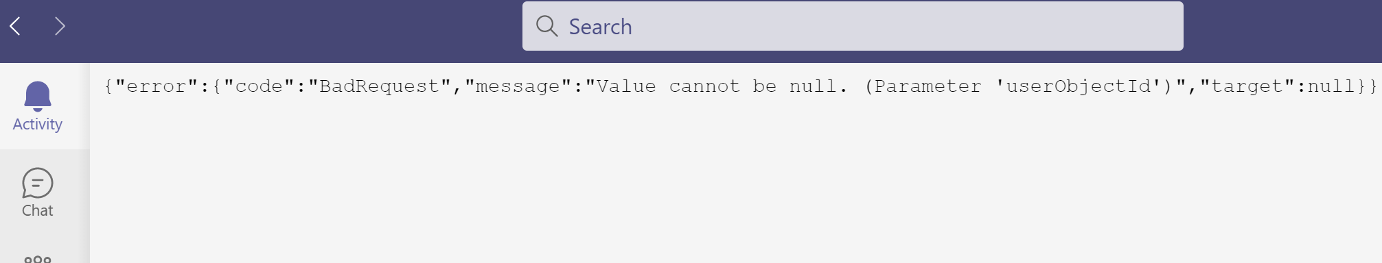 Planner in Teams (GCC) not loading - Error. "Value cannot be null..." | Microsoft Community Hub