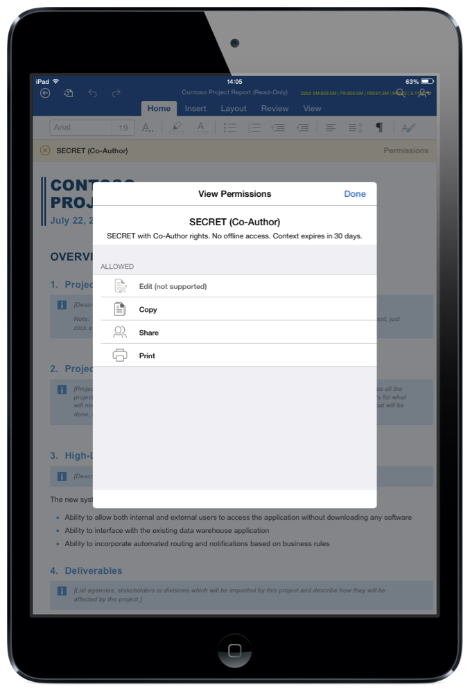 Office for iPad available now with Azure RMS support! | Microsoft ...