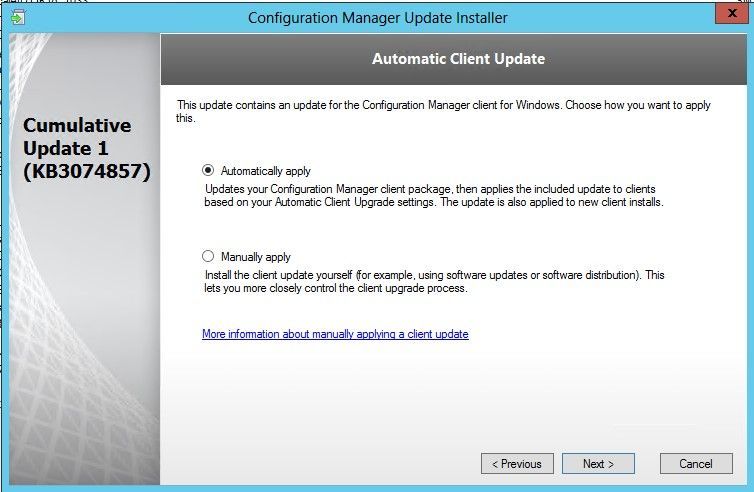 Automatically updating the Configuration Manager client | Microsoft ...