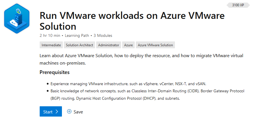 Announcing the Azure VMware Solution Microsoft Learn Path and Azure ...