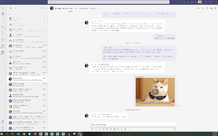 Distorted MS Teams Text | Microsoft Community Hub