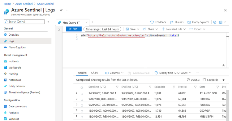 What’s New: Azure Sentinel Hunting supports ADX cross-resource queries ...