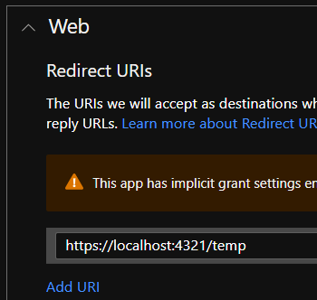 spfx webpart - AADSTS50011 - The reply URL specified in the request does not match the reply ...