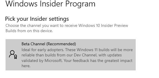 Am not receiving Windows 11 beta update | Microsoft Community Hub