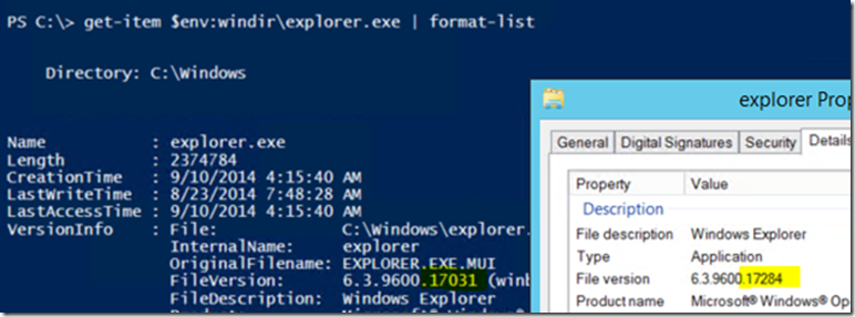 How to (correctly) check file versions with PowerShell | Microsoft ...
