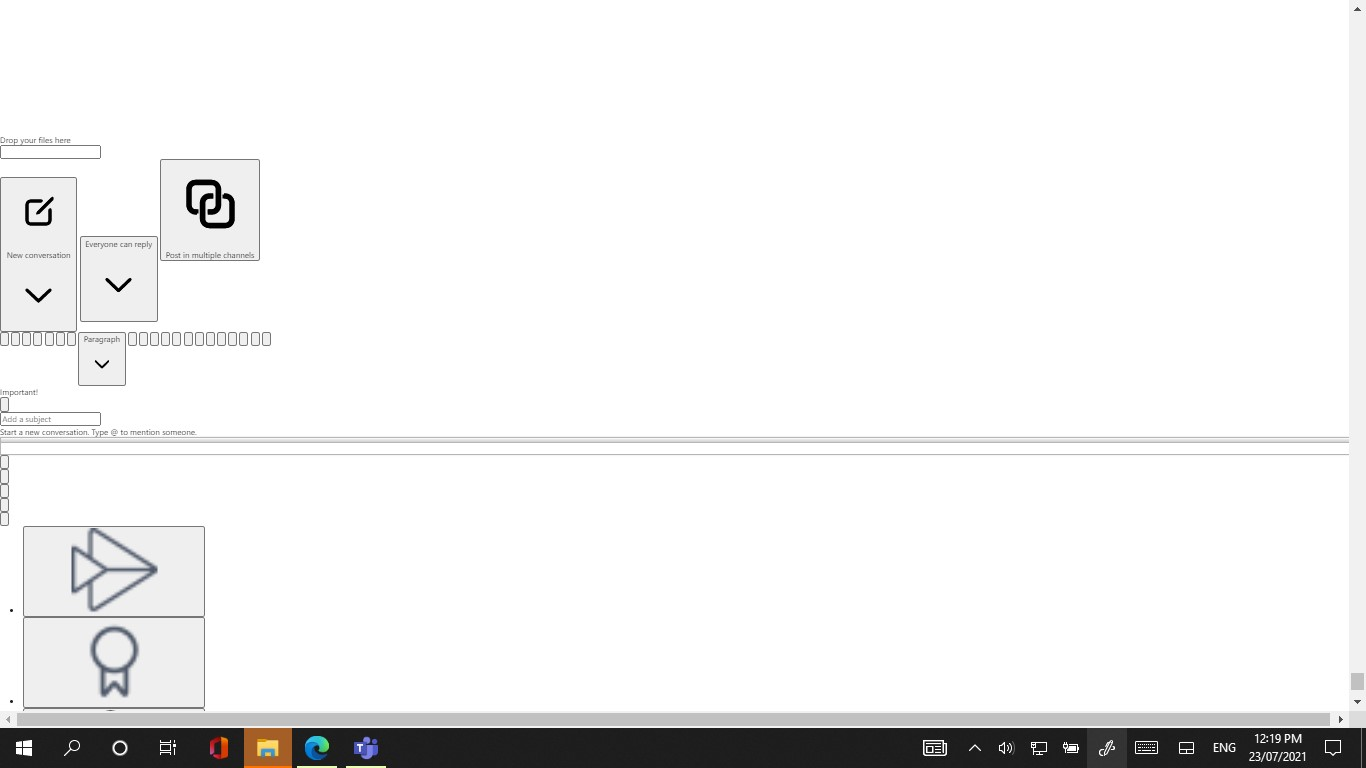 MS Teams showing big display icons | Microsoft Community Hub