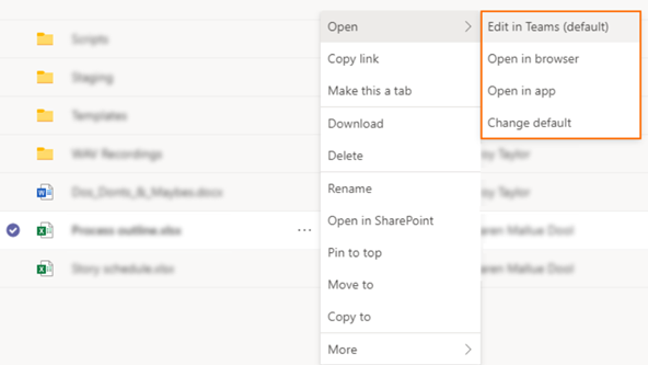 Now in Teams Public Preview: Default file open setting for office files ...