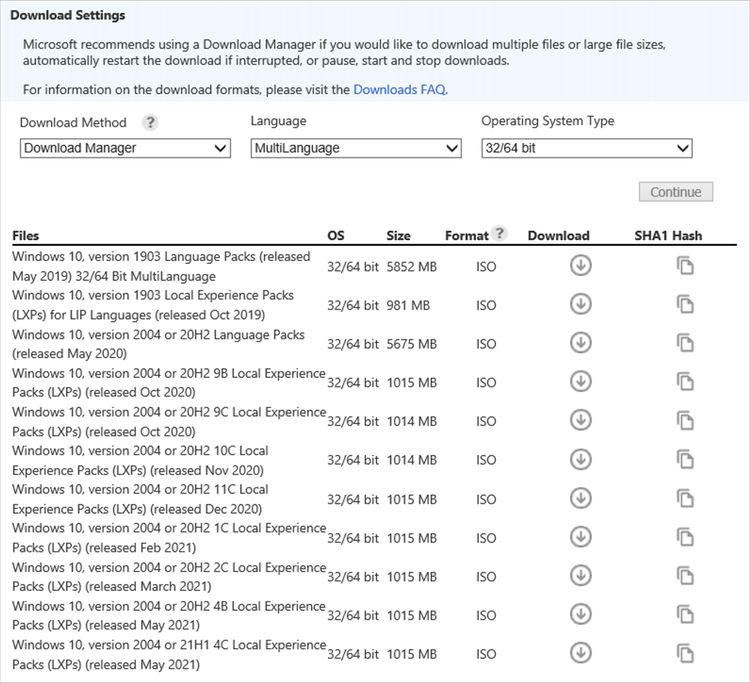How to find Windows 10 language packs if your organization has Windows ...