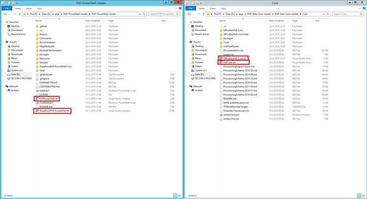 Why multiple solution files for PnP.Core and PnP.SharePoint ? | Microsoft Community Hub