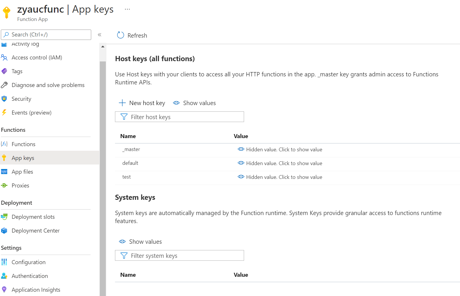 How to store function app's function keys in a key vault | Microsoft ...