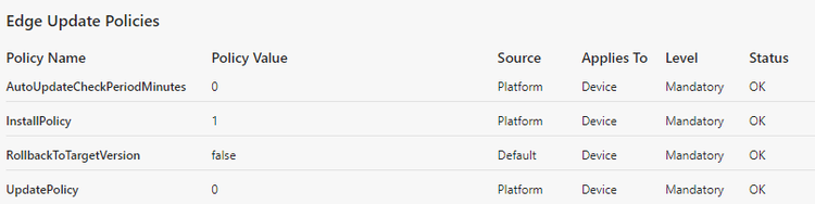 Edge UpdatePolicy - Disable automatic updates leads to "Microsoft Edge ...