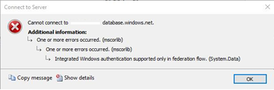 Troubleshooting Azure Active Directory Integrated Authentication in ...
