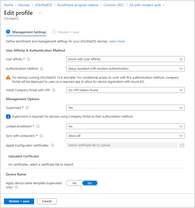 Using filters with Setup Assistant with modern auth for ADE for ...