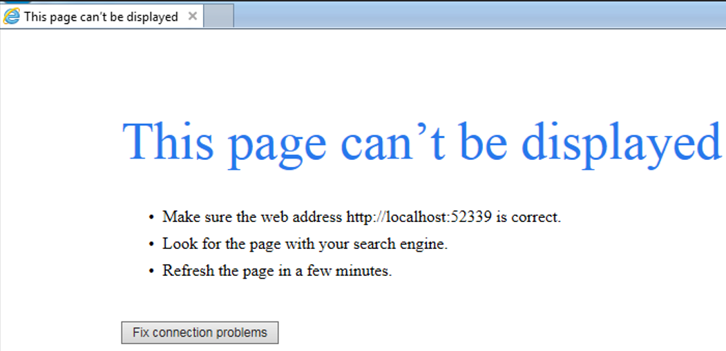 Page Cannot Be Displayed Error - Troubleshooting Guide | Microsoft ...