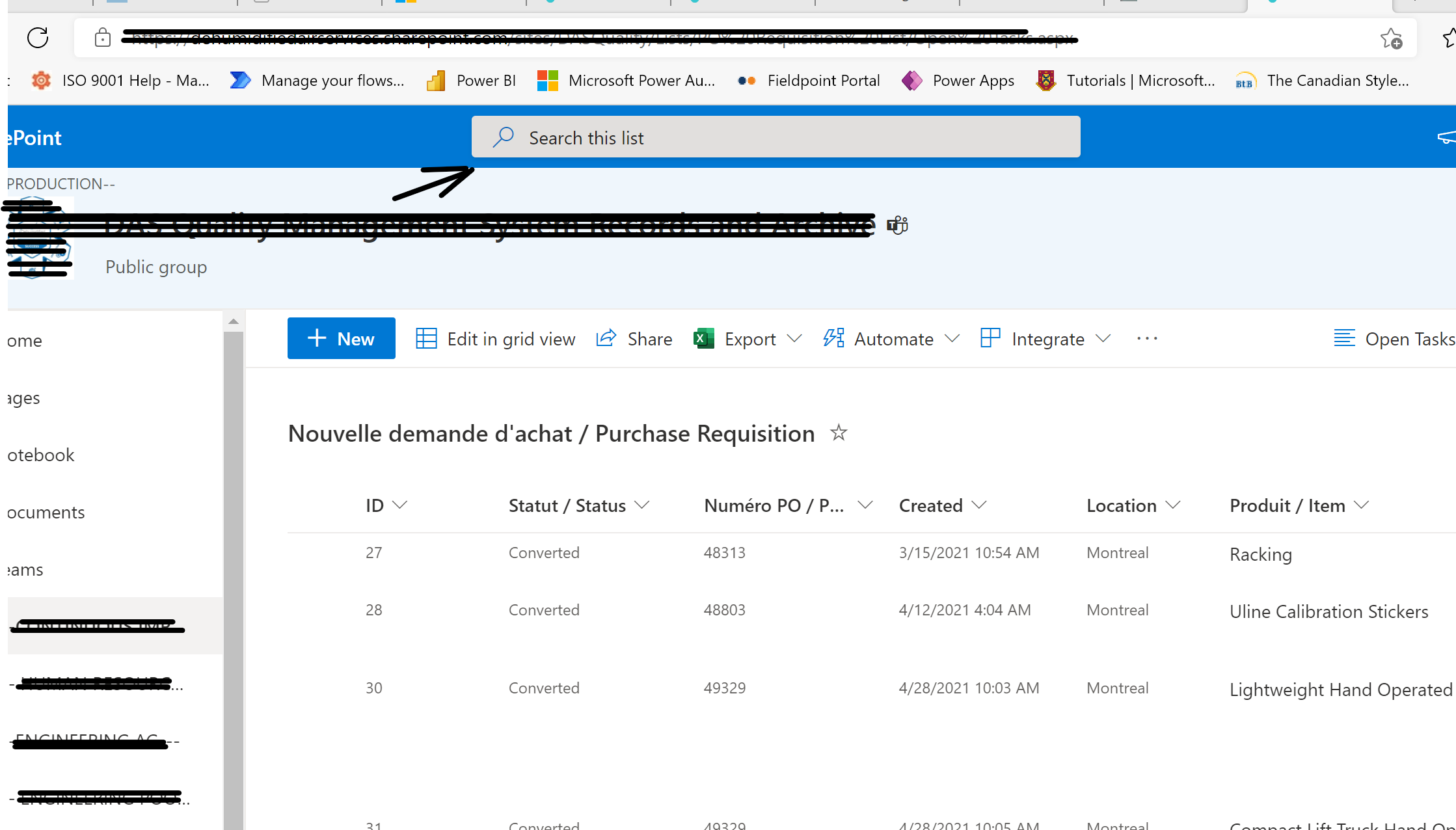 Using the Search function in a SharePoint Online list | Microsoft ...