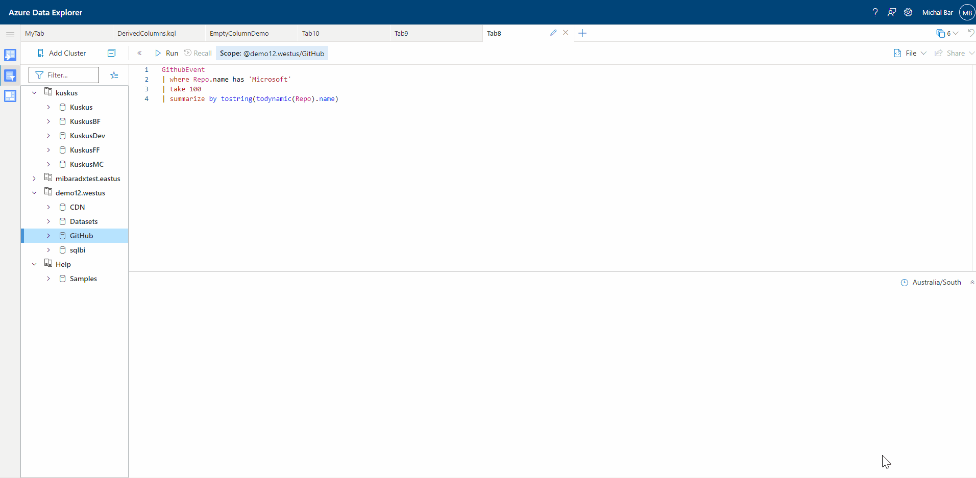 Enhanced experience for Query in ADX Web Explorer | Microsoft Community Hub