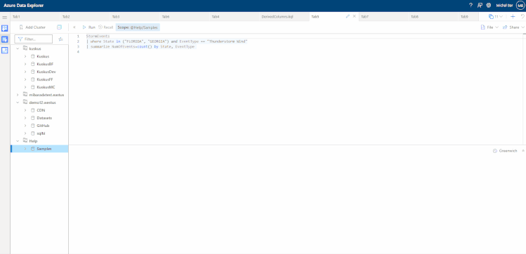 Enhanced experience for Query in ADX Web Explorer | Microsoft Community Hub