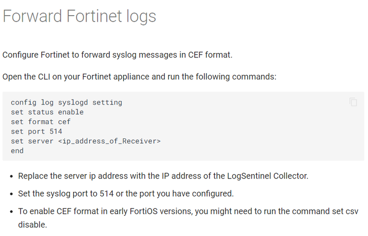 Azure Sentinel receiving log from Firewall Fortinet | Microsoft ...