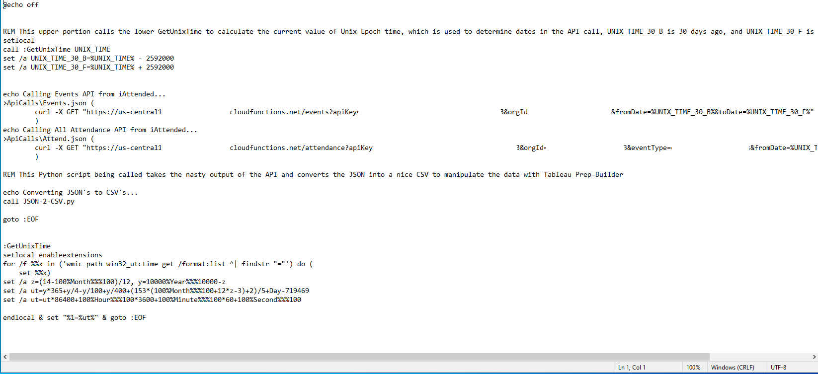 Task Scheduler Running .bat but not executing code | Microsoft Community Hub