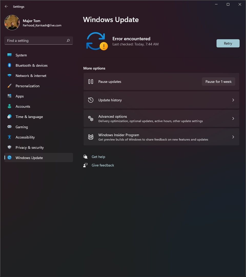 Windows 11 Dev 22449 Windows Update Error | Microsoft Community Hub