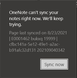 Sync error - need help ASAP | Microsoft Community Hub