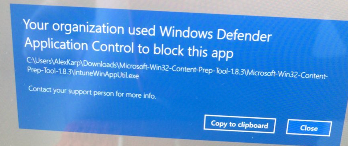 Windows 10 defender Application control | Microsoft Community Hub