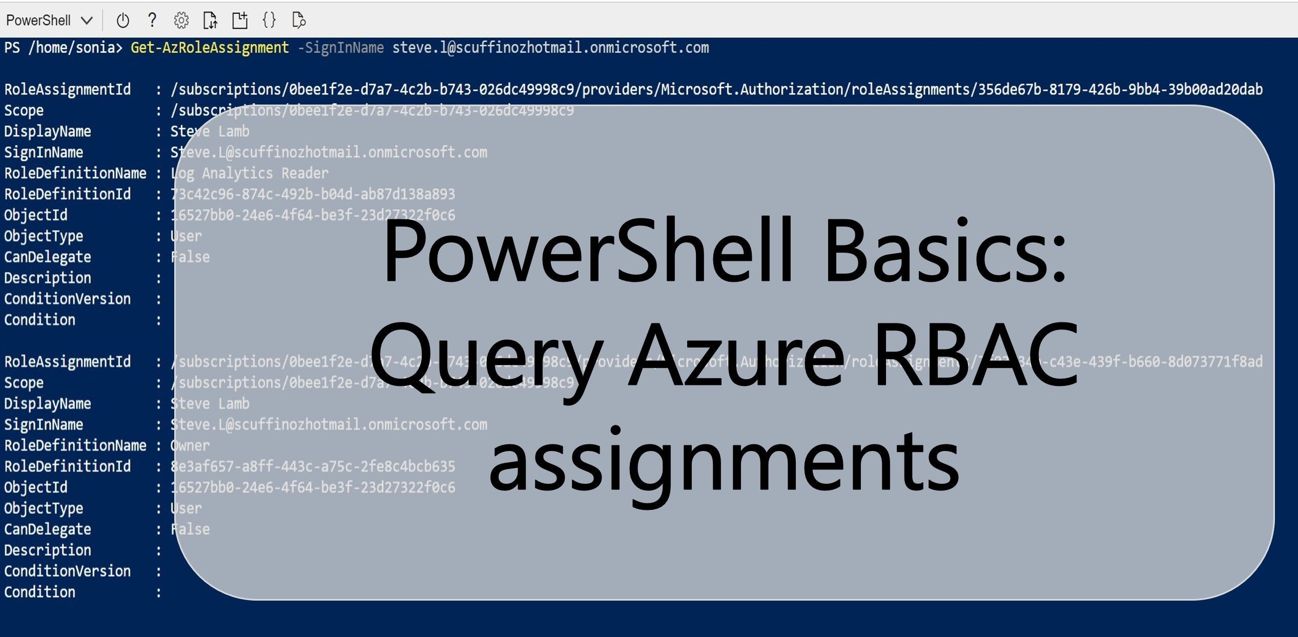 PowerShell Basics: Query Azure Role Based Access Control Assignments