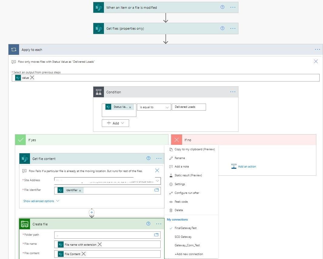 Moving files from SharePoint to Local Folder - Microsoft Gateway ...