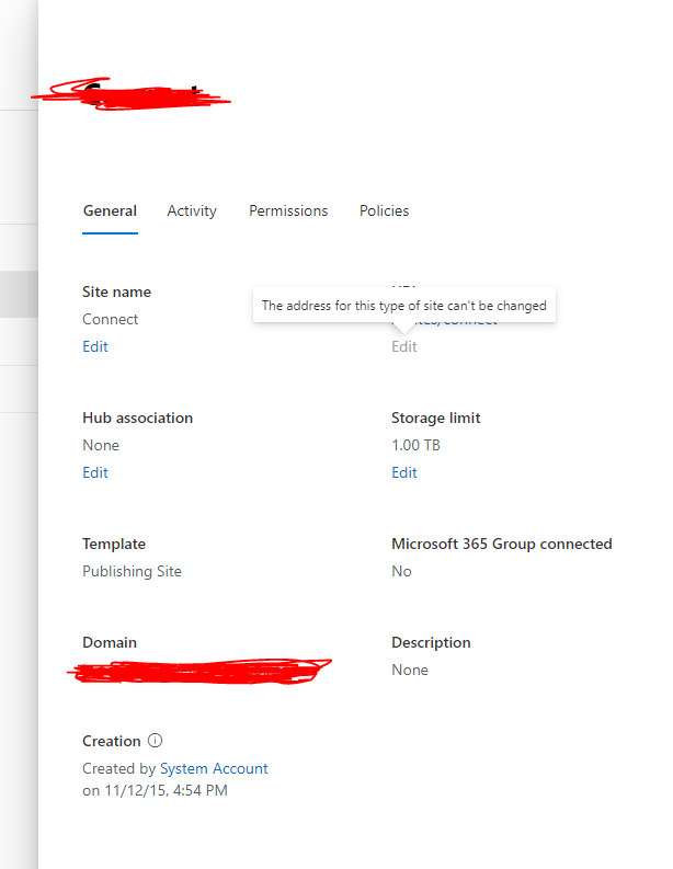 Change Publishing site collection name | Microsoft Community Hub