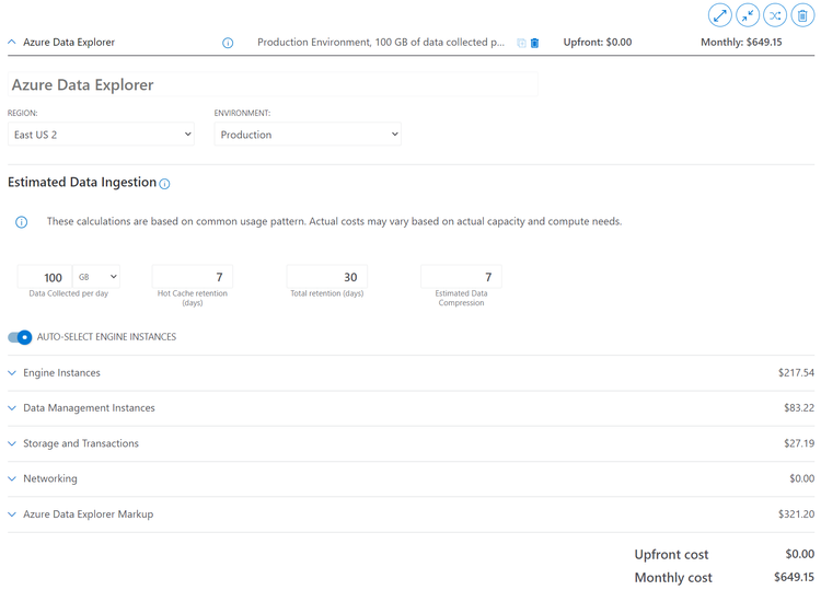 Azure Data Explorer cost estimator is now available in Azure pricing ...