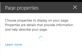 Modern Page Properties Web Part not working if Site Page is in a Folder ...