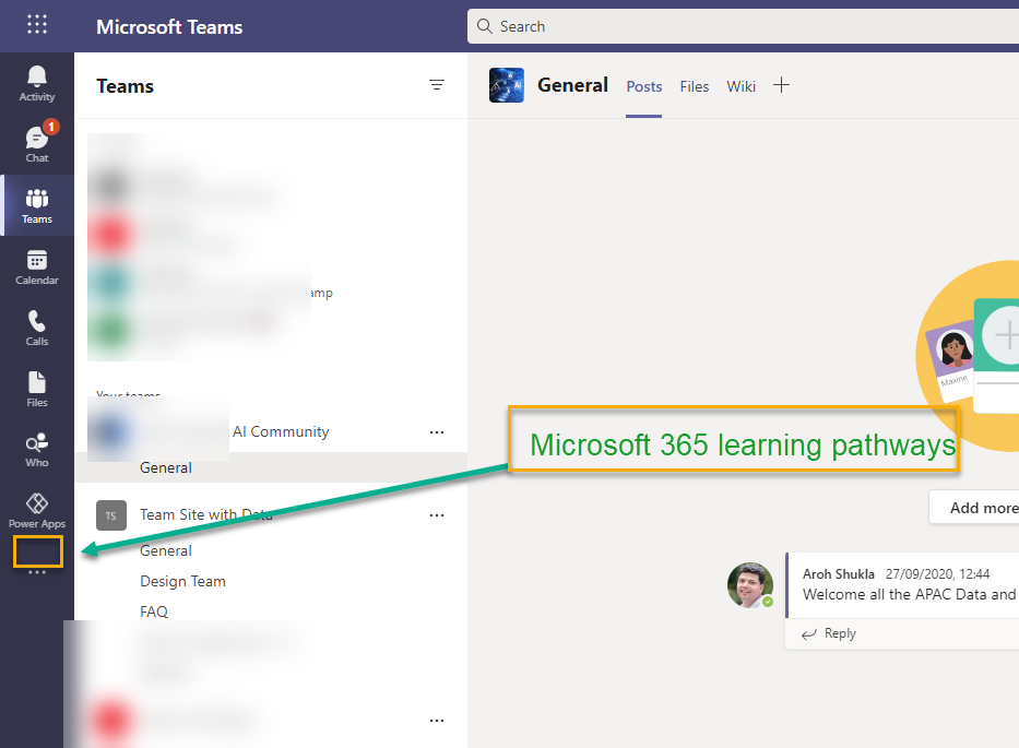 Microsoft Teams with Microsoft 365 learning pathways | Microsoft ...