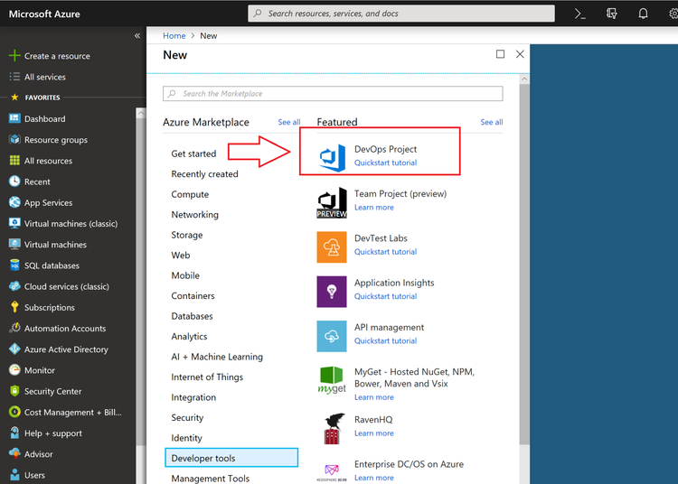 Make your first Pipeline with Azure DevOps Project in the Cloud ...