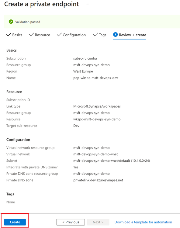 How To Deploy Your Synapse Workspace Artifacts To A Managed Vnet Synapse Workspace Microsoft