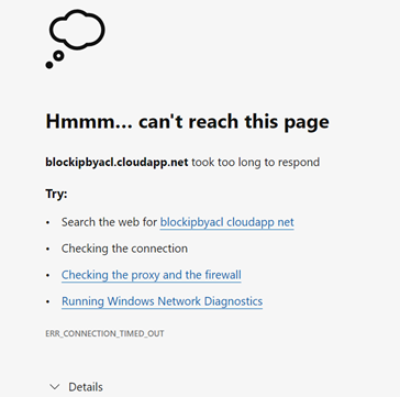 Block/allow specific IP addresses on Azure Cloud Services | Microsoft ...