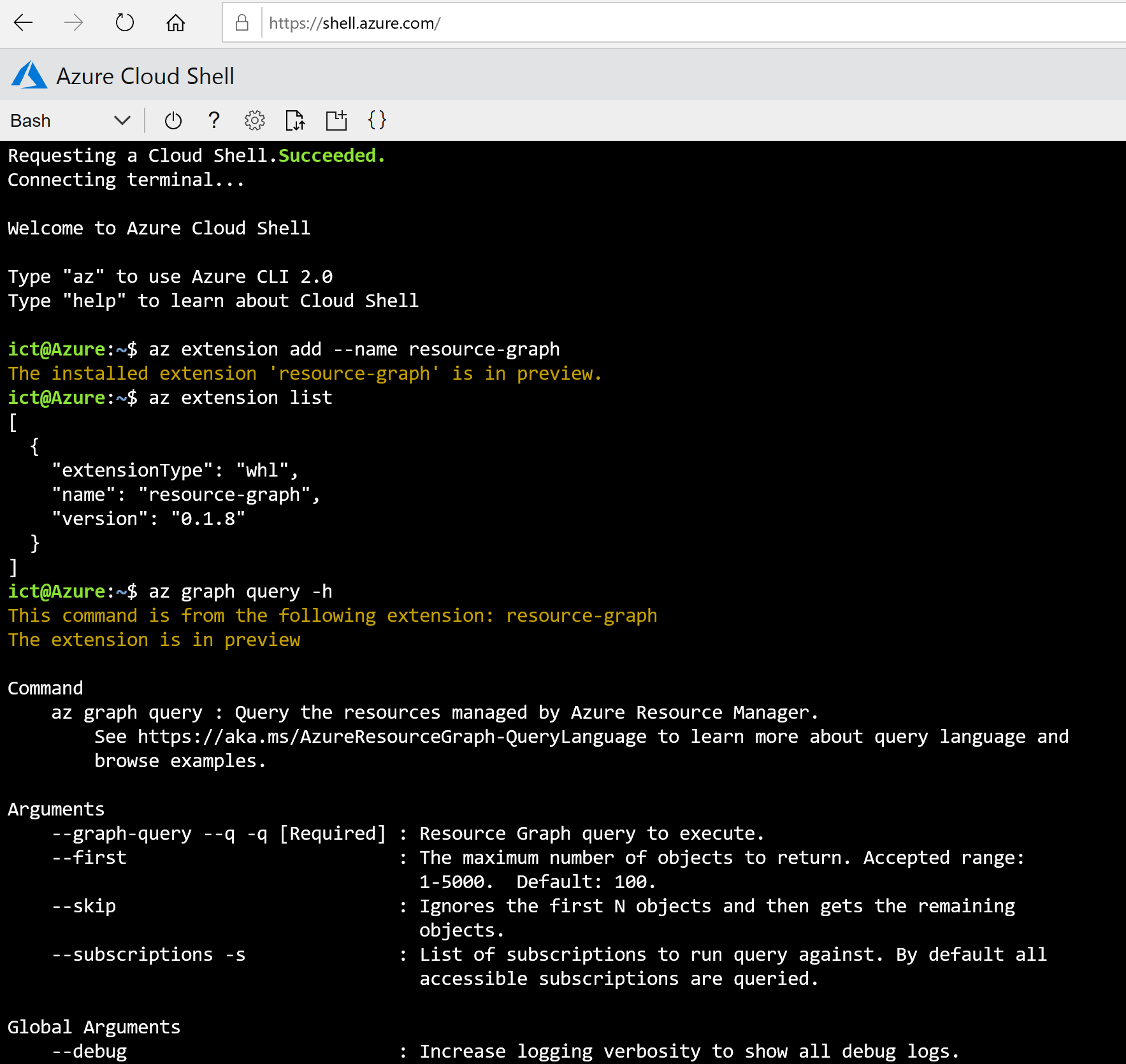 Azure Resource Graph is Powerfull in CloudShell with Azure CLI or ...