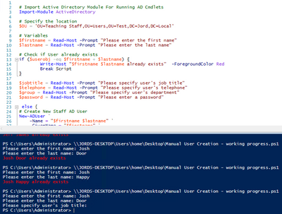 Check if user already exists | Microsoft Community Hub